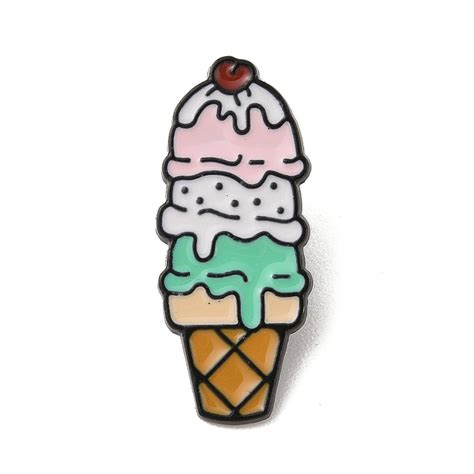 Ice Cream Enamel Pin Jelly Metal