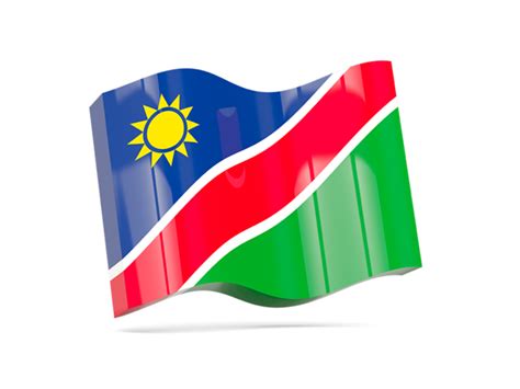 Wave Icon Illustration Of Flag Of Namibia