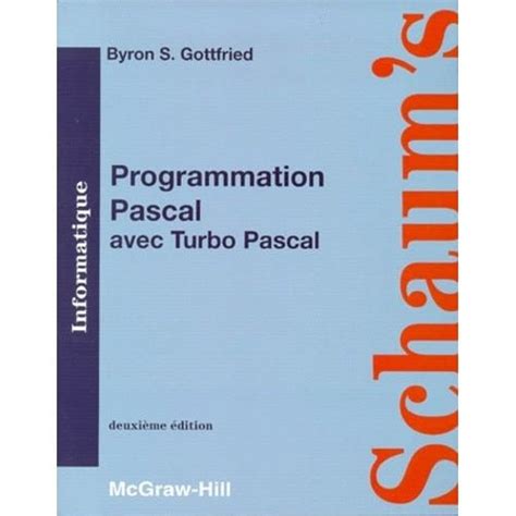 Progammation Pascal Avec Turbo Pascal Deuxième Édition Rakuten