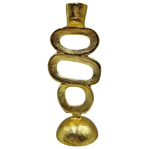 Castellousa Gold Aluminum Chain Bridge Candle 1 Holder Cb Ap32 Ch 8 5 Gld The Home Depot