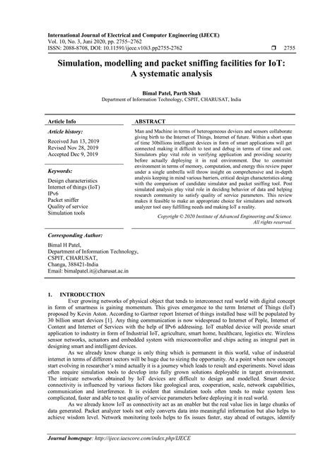 Simulation Modelling And Packet Sniffing Facilities For IoT A Systematic Analysis PDF