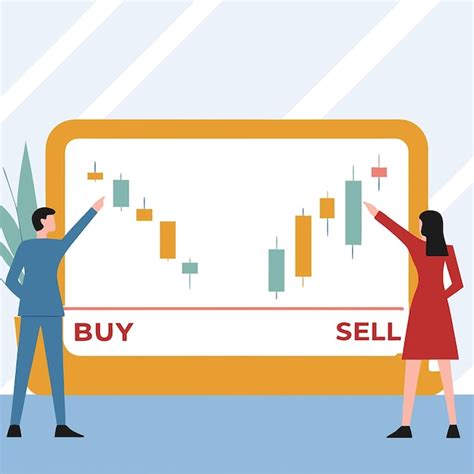 Premium Vector Stock Market Data Concept Illustration