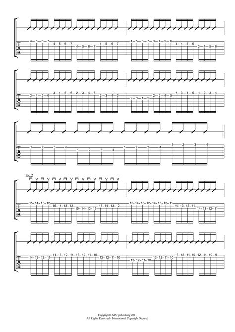 Chromatic Alternate Picking Routine Page 002 Orange Amps