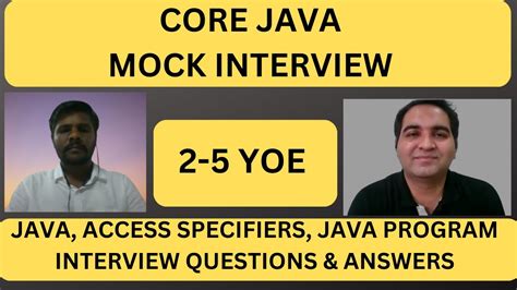 Java Interview Questions Core Java Interview Questions Youtube