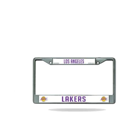 Basketball Los Angeles Lakers Metal Chrome Auto Tag License Plate Frame
