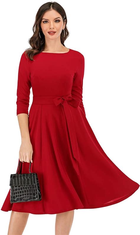 Dresstells Cocktail Dress For Women Vintage Modest Wedding Guest 34
