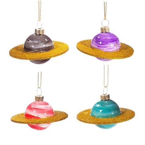 Sass And Belle Mini Planets Shaped Bauble Set Of 4