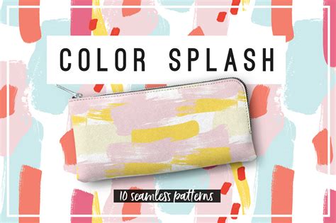 add a splash of colour to your designs with these color splash patterns
