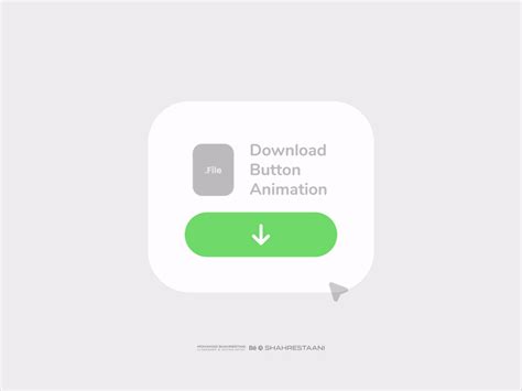 download button ui animation by mohamad shahrestani on dribbble