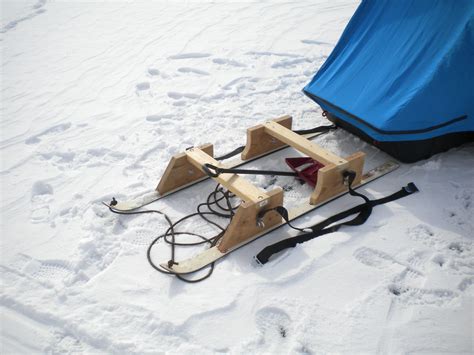 My Version Of The Smitty Sled Ice Fishing Sled Ice Fishing