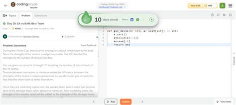 How I Solved Coding World Cup Challenge Adabala Sri Venkata Satya