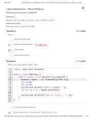 Mock Midterm Pdf Quiz Submissions Mock Midterm F CST Intro To
