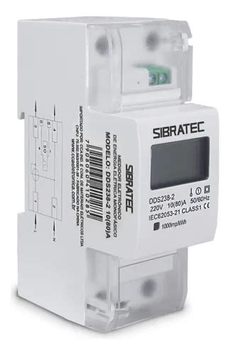 Medidor De Energia Kwh Monofásico Medição Direta Até 80a 110v220v