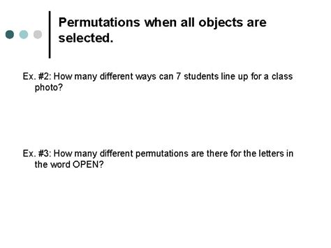Permutations Lesson 4 6 Part 1 Factorial Notation
