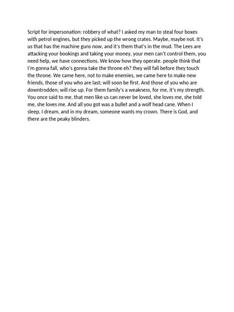 Script For Impersonation Pdf