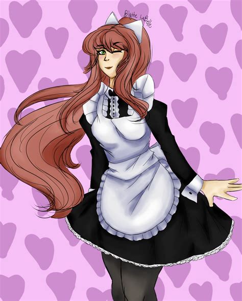 Monika Maid Cafe By Bluedonutillust On Deviantart