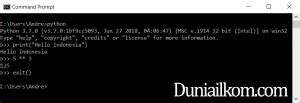 Cara Menjalankan Kode Program Python Duniailkom
