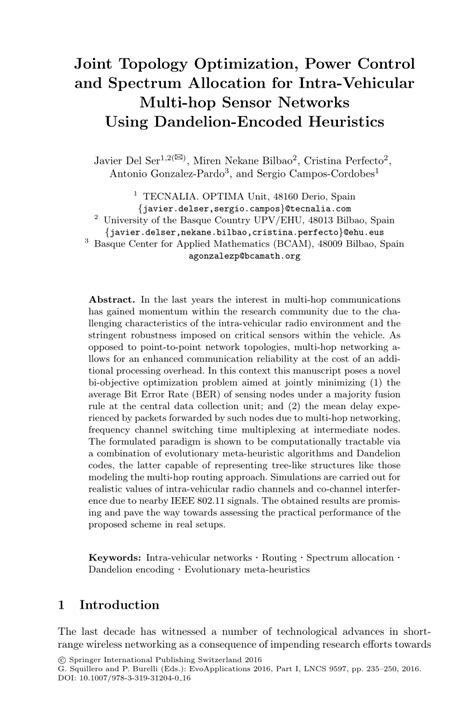Pdf Joint Topology Optimization Power Control And Spectrum Allocation For Intra Vehicular