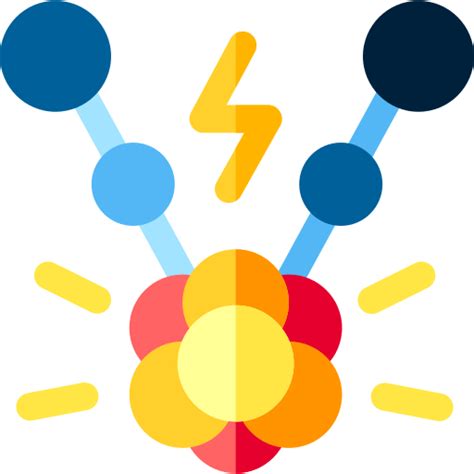 Nuclear Fission Basic Rounded Flat Icon