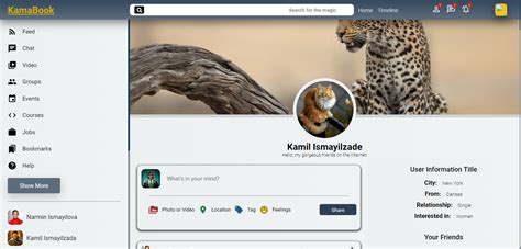 GitHub Kamawallsec Social Media React