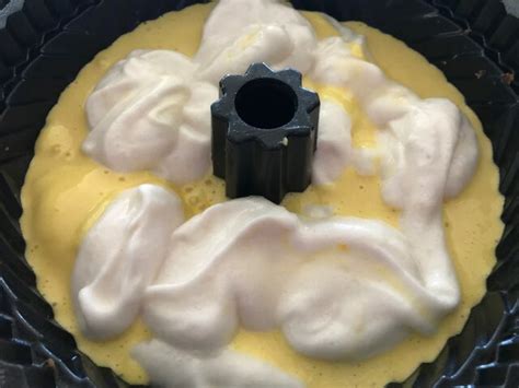 Lemon Daffodil Cake With Tangy Lemon Frosting ~ Swirled Angel Food