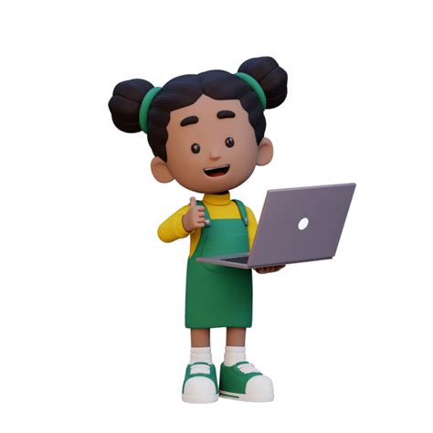 Girl With Computer Pngs For Free Download