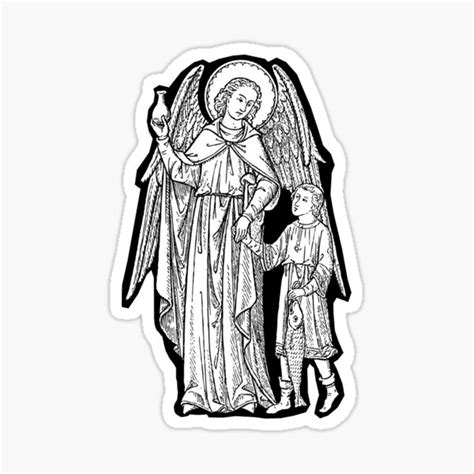 St Raphael And Tobiah Sticker By Deogratias Redbubble