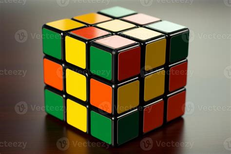Rubiks Cube With Yellow Orange And Green Sides A Colorful Challenge