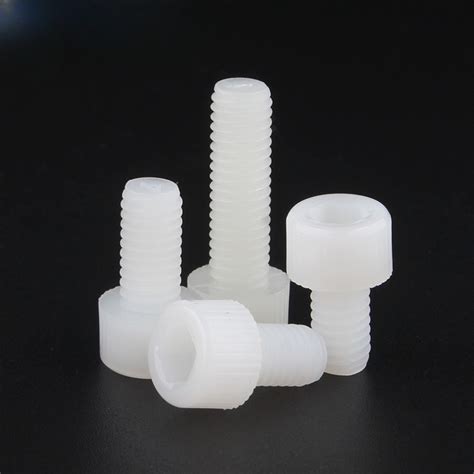 นอต หวจม หกเหลยม ไนลอน เกลยวมล ตลอด นอต สกร Hexagon Socket