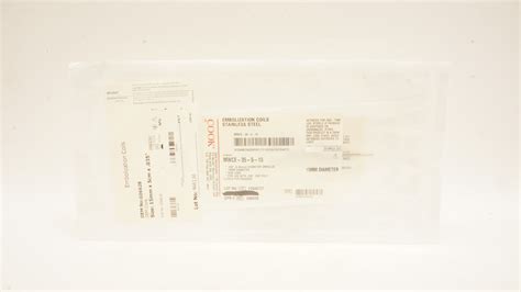 Cook Medical G06628 Embolization Coils Stainless Steel 15mm X