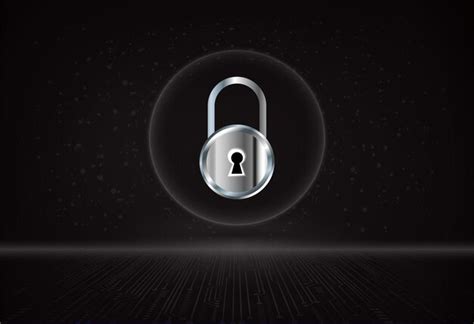 Premium Vector Padlock Digital Security