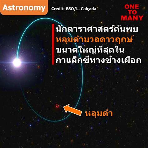 [one To Many A Brief Science] ค้นพบหลุมดำมวลดาวฤกษ์ขนาดใหญ่ที่สุดใน