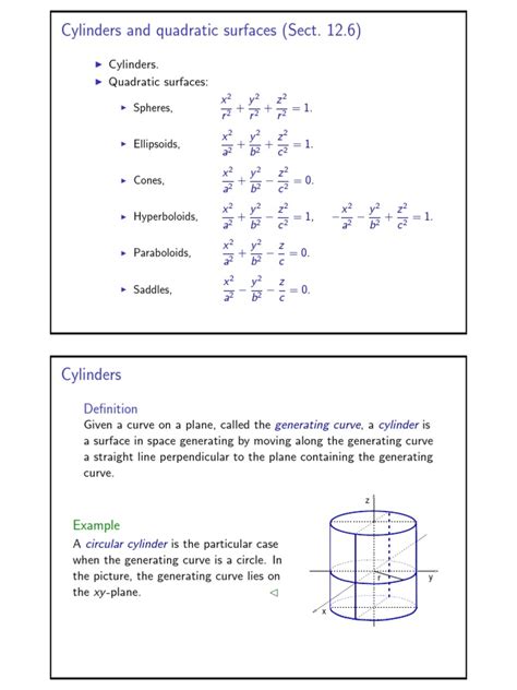 Quadratic Surfaces Download Free Pdf Geometric Shapes Analytic