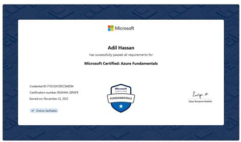 Adil Hassan On Linkedin Im Happy To Share That Ive Obtained A New Certification Microsoft