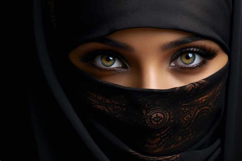 Deep Eyes Look Of Beautiful Muslim Arab Woman In Niqab Free Fashion