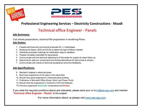 professional engineering services pes on linkedin hiringnow
