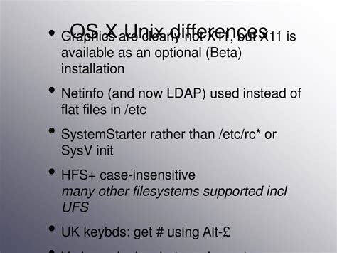 Ppt Mac Os X Unix Whether You Like It Or Not Powerpoint Presentation