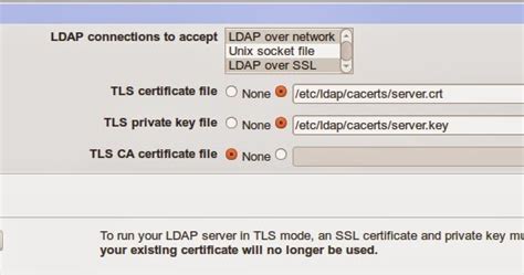tΩИΨ linux how to configure openldap over tls webmin