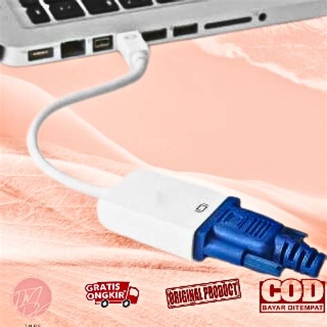 轉換器 Mini Display 到 Vga 電纜 Mini Dp 到 Vga 轉換器 Macbook 適配器 蝦皮購物