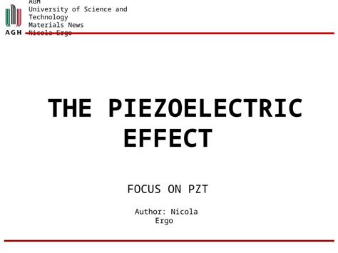 PPTX The Piezoelectric Effect DOKUMEN TIPS