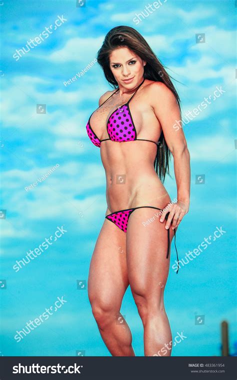 Sexy Female Swimsuit Model Stock Photo Edit Now 483361954