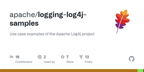 Github Apache Logging Log4j Samples Use Case Examples Of The Apache Log4j Project