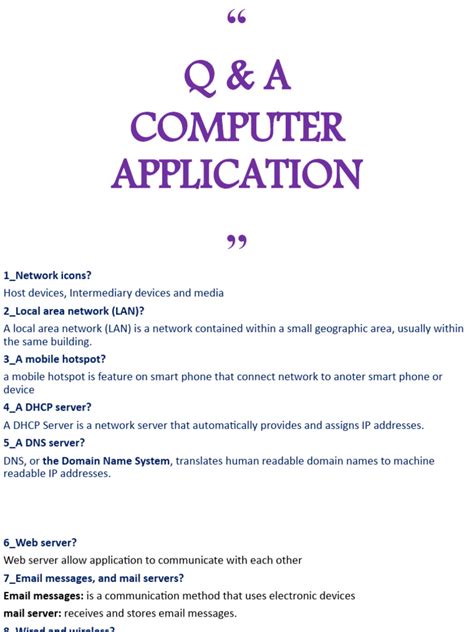 Computer Application Question And Answer Final Exam Pdf Computer