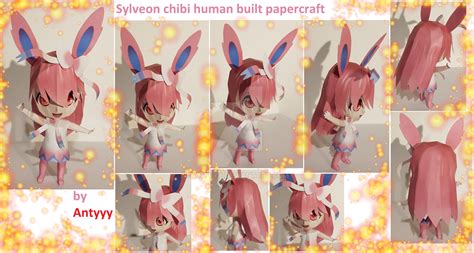 Sylveon Chibi Human Built Papercraft By Antyyy On Deviantart