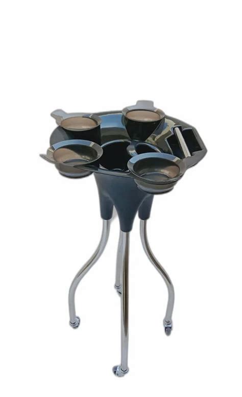 Black Plastic Hair Colour Trolley For Professional At ₹ 3500 Piece In Ahmedabad