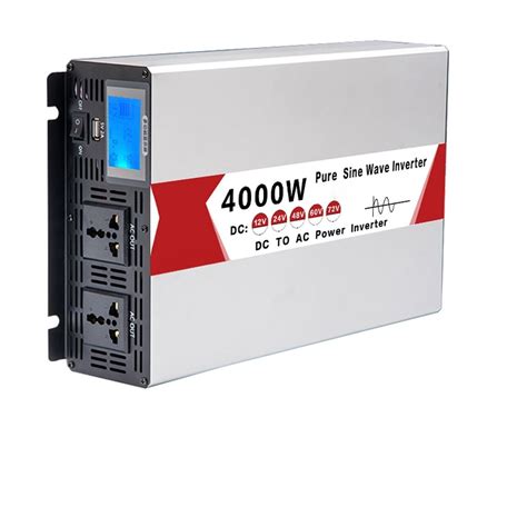 Peak Power 4000w Max 12v 24v 48v 60v Pure Sine Wave Inverter Power