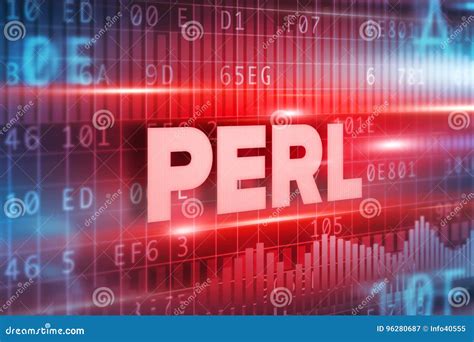 Perl Abstract Concept Blue Text Blue Background Stock Illustration Illustration Of Corporate