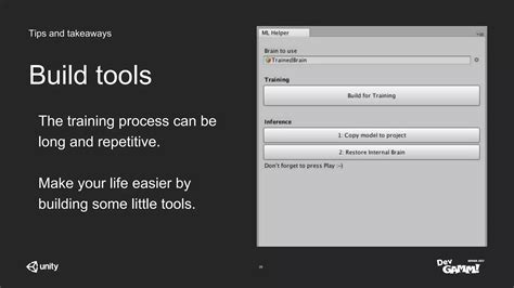 Machine Learning In Unity How To Give Your Game Ai A Real Brain Ppt