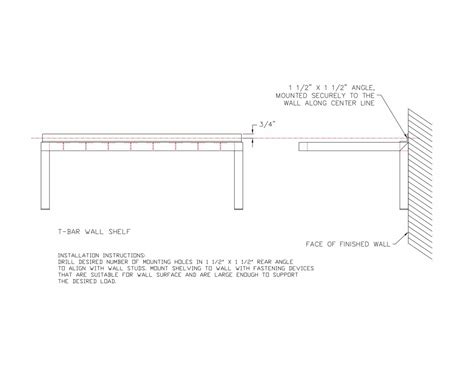 T Bar Wall Shelf Assembly Instructions New Age Industrial
