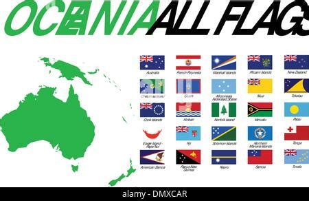 Flags Of Oceania Stock Photo Alamy